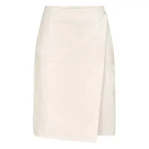 Loulou De Saison Leather Wrap Skirt - Beige