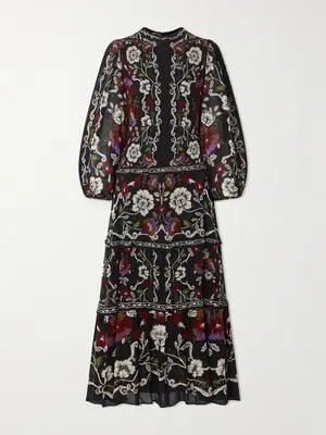 Black Floral Maxi Dresses