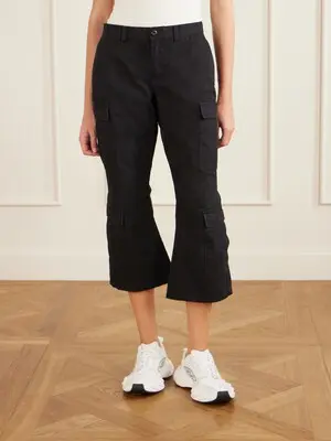 Balenciaga Cropped Flared Cargo Pants
