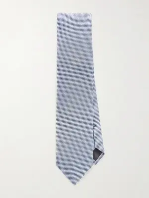 TOM FORD 8cm Silk-jacquard Neck Tie - Blue