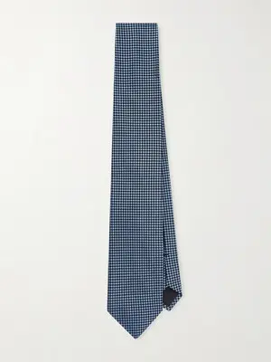 TOM FORD 8cm Checked Silk Tie - Multi