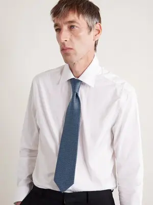 TOM FORD 8cm Checked Silk Tie - Multi
