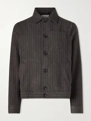 Oliver Spencer Buffalo Striped Wool-blend Jacket