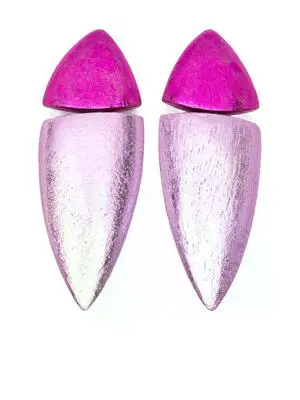 MONIES Fira Two-tone Clip-on Earrings - Silver
