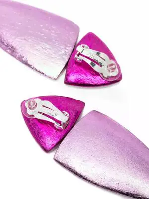 MONIES Fira Two-tone Clip-on Earrings - Silver