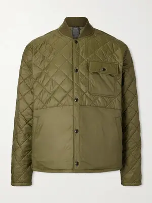 Men's Green Quilted Jackets