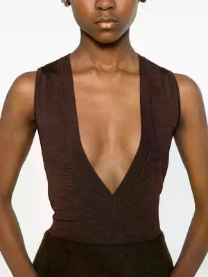 ENTIRE STUDIOS V-neck Bodysuit