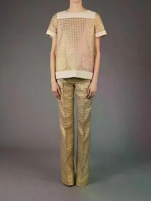 Giles Flared Cotton Blend Trousers
