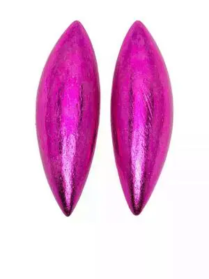 MONIES Nimara Pointed Clip-On Earrings Silver