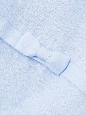 Posse Harper Bow-detailed Linen Mini Dress