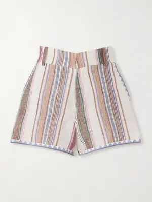 EMPORIO SIRENUSE Striped Linen Shorts - Multi