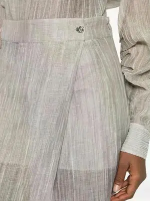 THE GARMENT Delfi Button Wrap Midi Skirt