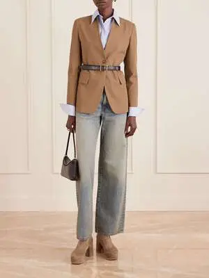 GIANVITO ROSSI Sally 75 Suede Platform Ankle Boots