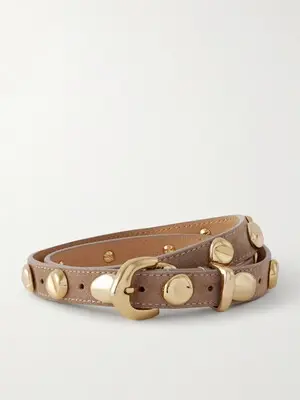 AMANU AMANU The Vaal Studded Suede Belt