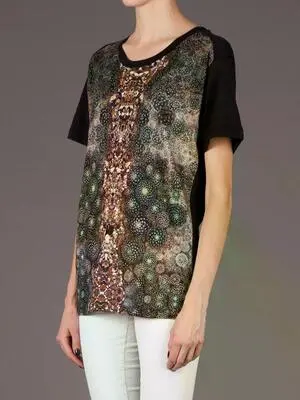 Nico Patterned Short Sleeve T-shirt - Black