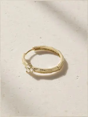 Pascale Monvoisin Gaby N°2 9-karat Diamond Hoop Earring - Gold
