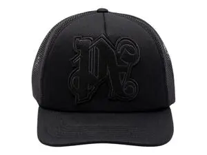Palm Angels Monogram Baseball Cap - Black