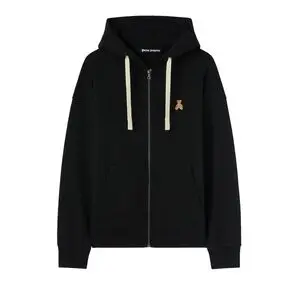Women's Palm Angels Black Bear Hoodie Sweatshirts Hoodies