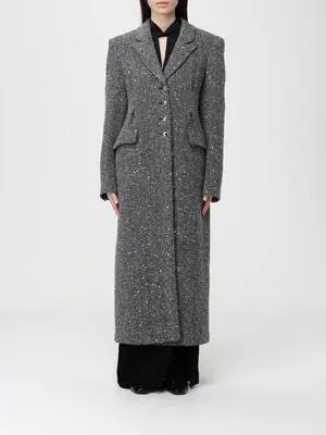 Alessandra Rich Tailored Long Coat - Grey