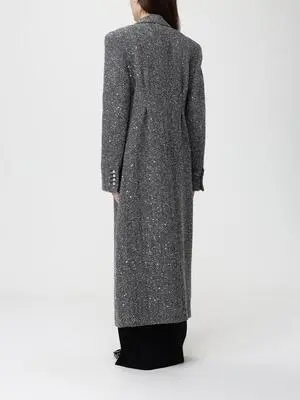 Alessandra Rich Tailored Long Coat - Grey