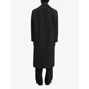 Hugo Double-breasted Relaxed-fit Wool-blend Coat