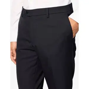 OSCAR JACOBSON Regular-fit Microstructure Wool Trousers