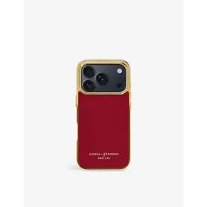 ASPINAL OF LONDON Grained-leather Iphone 17 Pro Case - Cherry