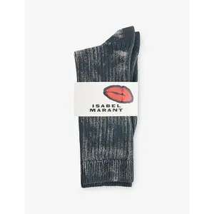 Isabel Marant Matisa Cotton-blend Socks - Faded Black