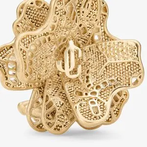 JIMMY CHOO Lace Corsage Stud Earrings