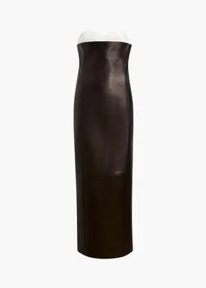 Khaite Yael Leather Dress