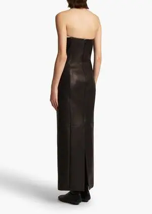 Khaite Yael Leather Dress