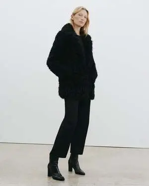 NILI LOTAN Josie Shearling Coat