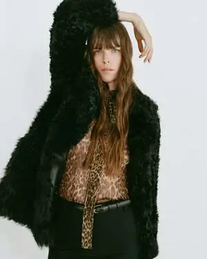 NILI LOTAN Josie Shearling Coat