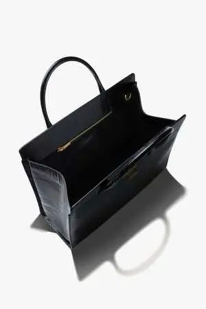 NILI LOTAN Lou Top Handle Bag - Black
