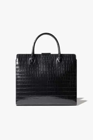 NILI LOTAN Lou Top Handle Bag - Black