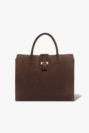 NILI LOTAN Lou Top Handle Bag - Espresso