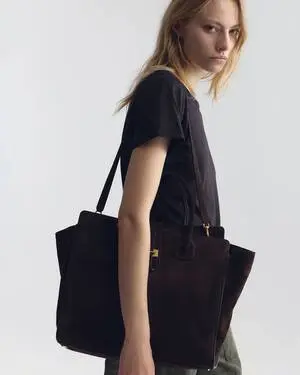 NILI LOTAN Lou Top Handle Bag - Espresso