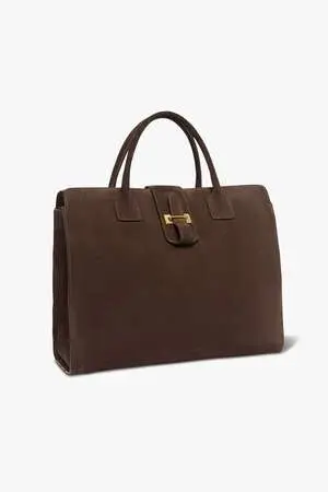NILI LOTAN Lou Top Handle Bag - Espresso