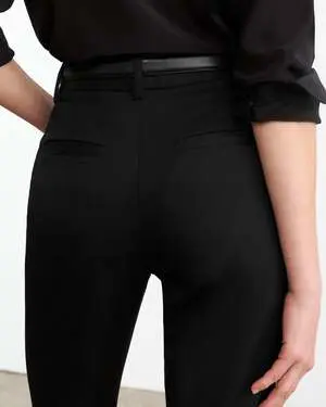 NILI LOTAN Corette Wool Pant - Black