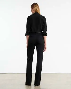 NILI LOTAN Corette Wool Pant - Black