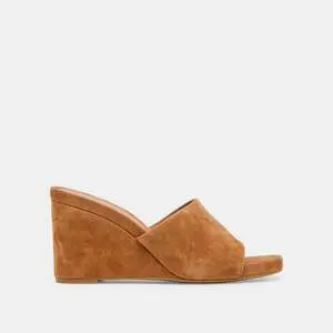 DOLCEVITA Holta Suede Wedge Clogs - Brown Suede