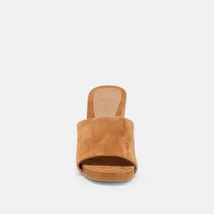 DOLCEVITA Holta Suede Wedge Clogs - Brown Suede
