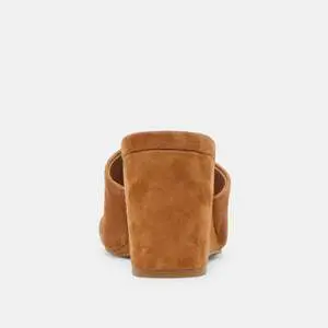 DOLCEVITA Holta Suede Wedge Clogs - Brown Suede