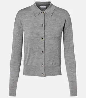 Max Mara Medeola Wool-blend Cardigan - Grey