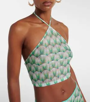 Missoni Halterneck Crop Top - Multicoloured