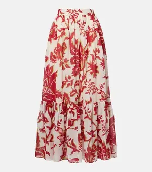 Etro Paisley Cotton Maxi Skirt - Multicoloured