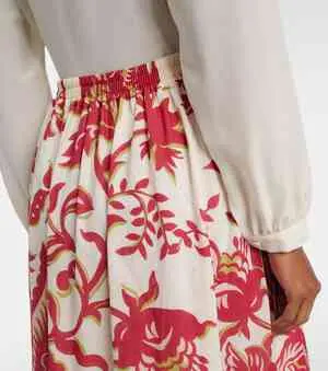 Etro Paisley Cotton Maxi Skirt - Multicoloured