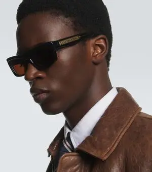JACQUES MARIE MAGE Cleavon 57 Rectangular Sunglasses - Black
