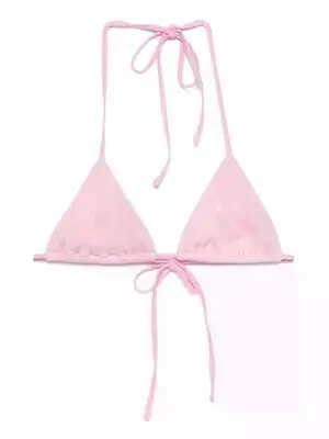 Frankies Bikinis Nick Tie-detail Bikini Top - Pink