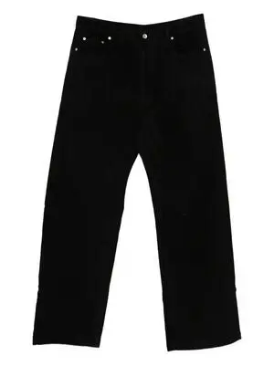 Rick Owens Cotton Trousers - Black